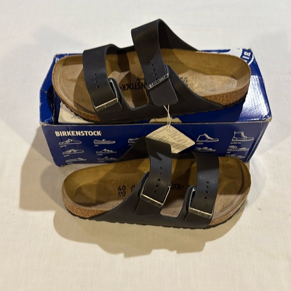 Birkenstock | Shoes | Birkenstock Arizona Bs Black Regular Leather Asst ...
